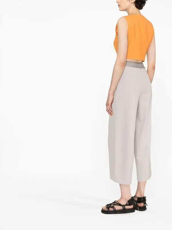 Stella McCartney Cropped Wide-leg Trousers