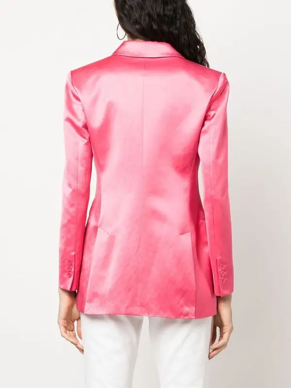 P.a.r.o.s.h Satin Finish Double-breasted Blazer