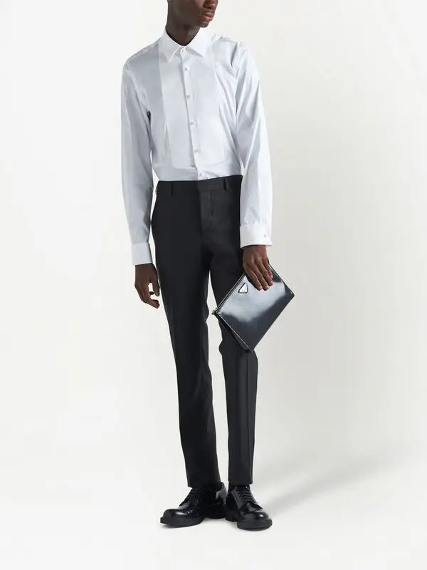 Prada Long-sleeved Poplin Shirt