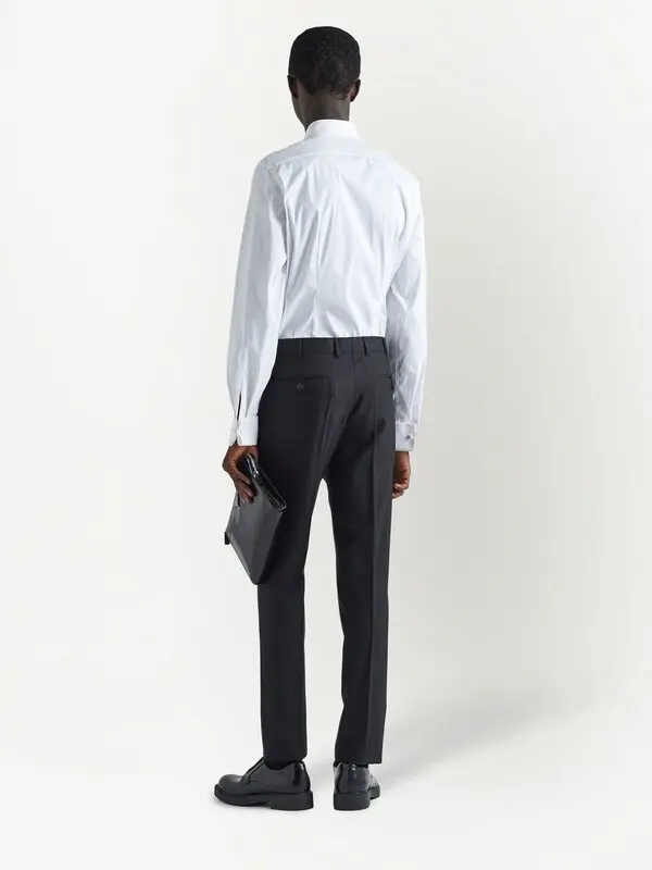 Prada Long-sleeved Poplin Shirt