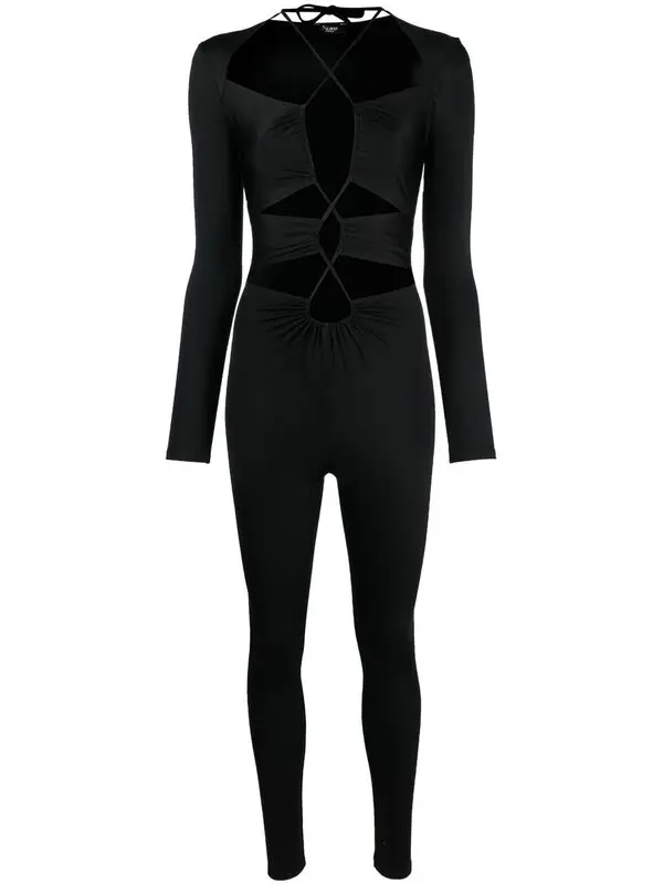 NOIRE SWIMWEAR Cut-out Jumpsuit - Black