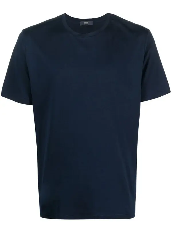 Herno Short-sleeve Cotton T-shirt - Blue