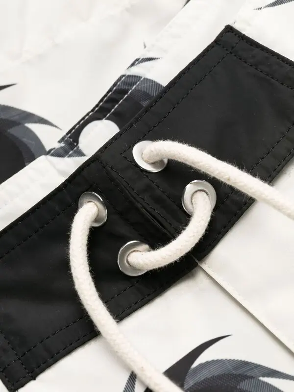 Palm Angels Graphic-print Drawstring Swim Shorts