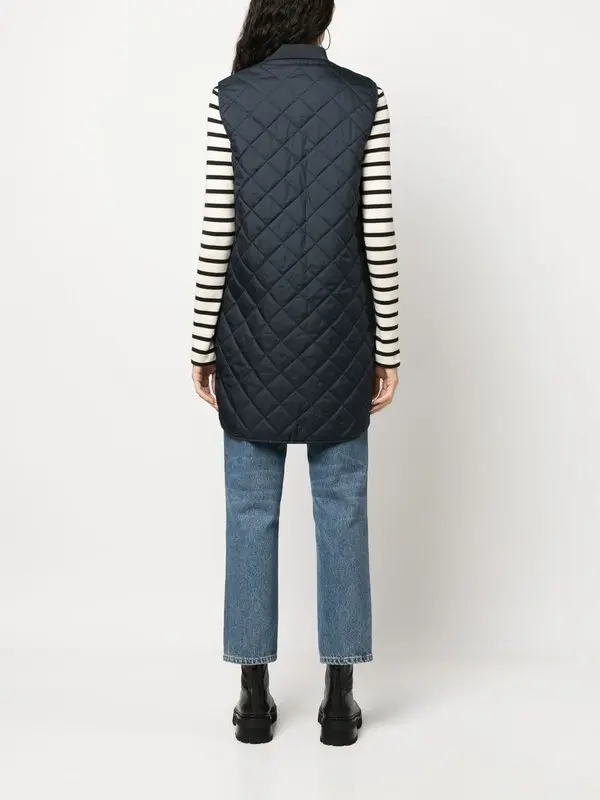 Geox Asheely Quilted Gilet - Blue