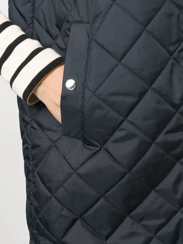 Geox Asheely Quilted Gilet - Blue