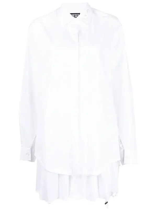 DIESEL® Extra-fabric-detail Shirt - White