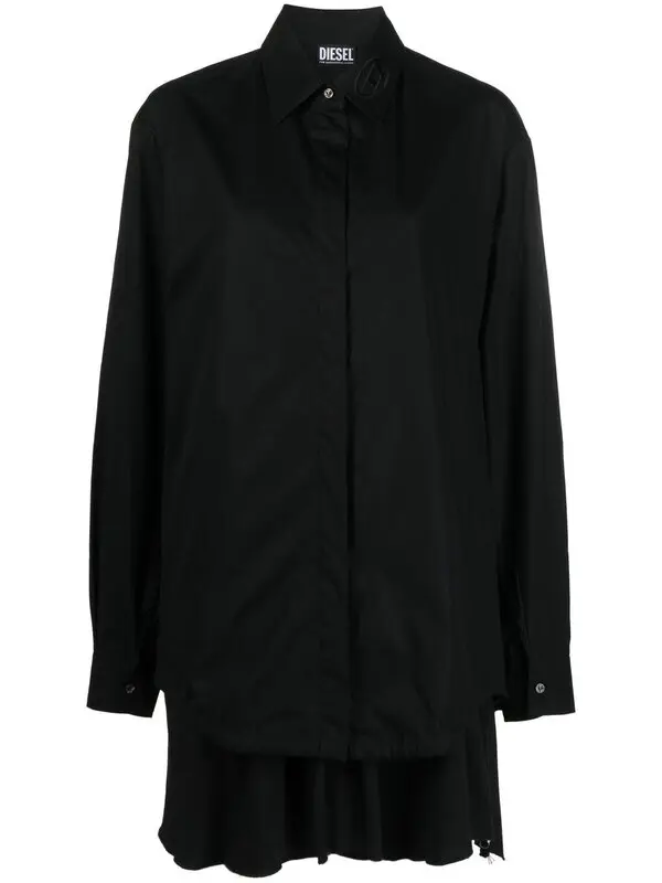DIESEL® Extra-fabric Detail Shirt - Black