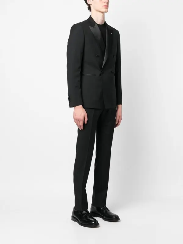 Tagliatore Peak Lapels Wool Suit
