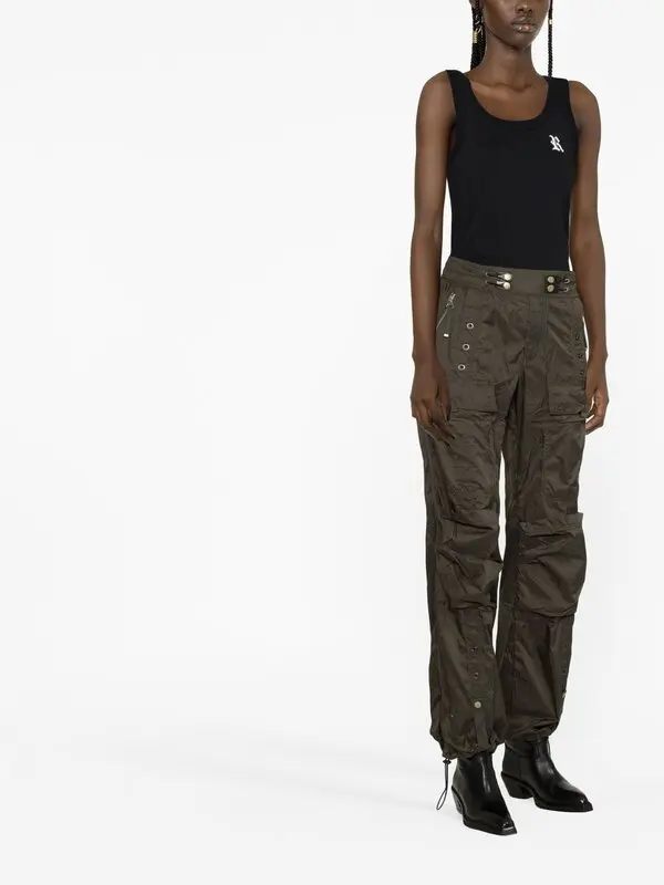 Raf Simons Scoop Neck Sleeveless Top - Black