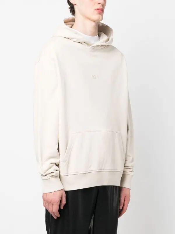 424 Debossed Logo Cotton Hoodie