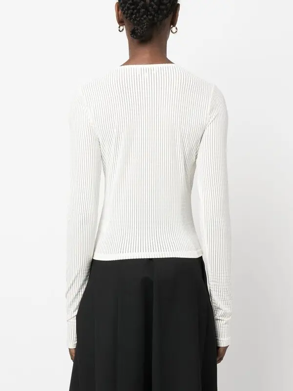 Collina Strada Cut-out Detailing V-neck Top