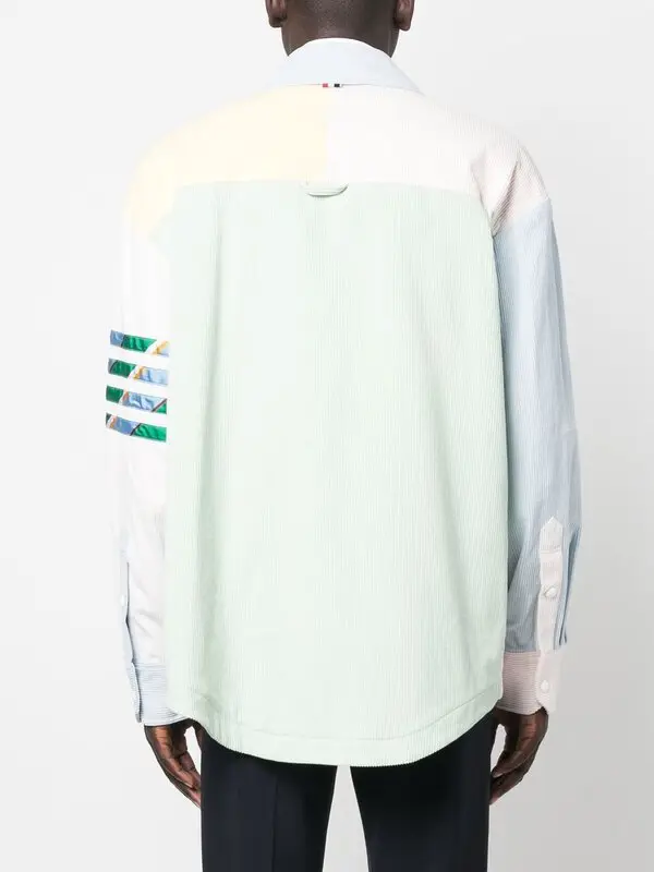 Thom Browne Panelled-design Pastel Shirt