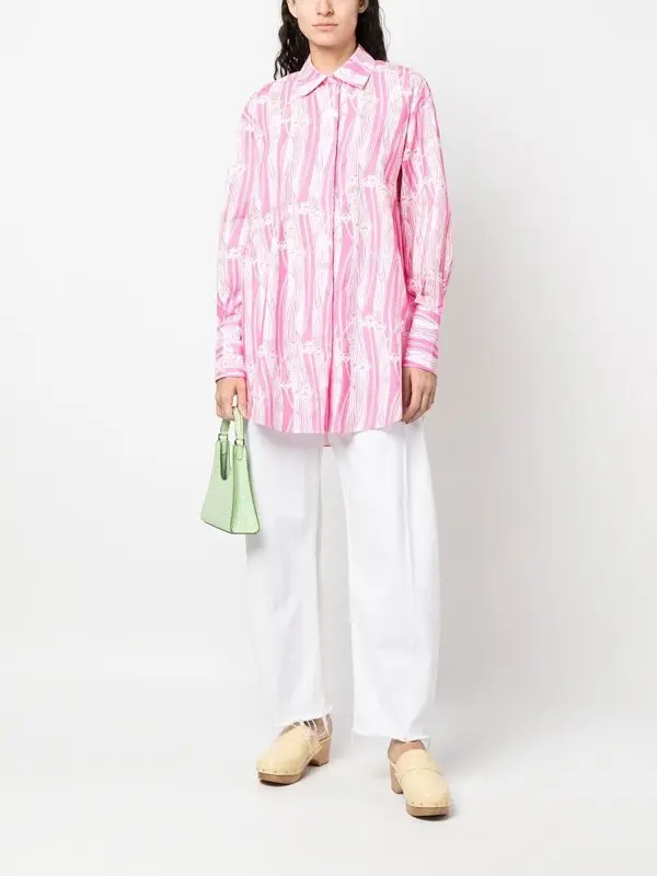 PATOU Abstract-print Mini Shirtdress