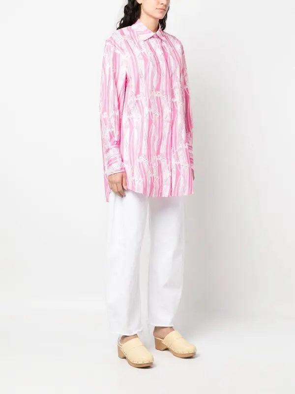PATOU Abstract-print Mini Shirtdress