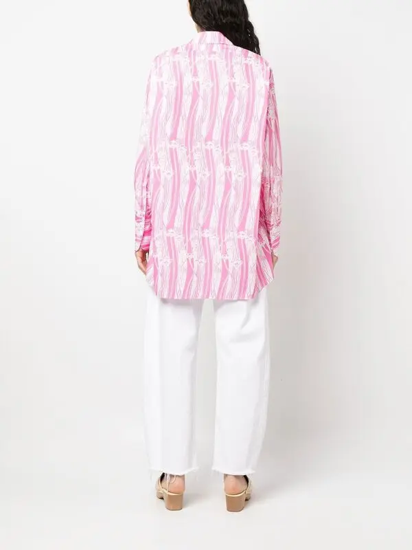PATOU Abstract-print Mini Shirtdress