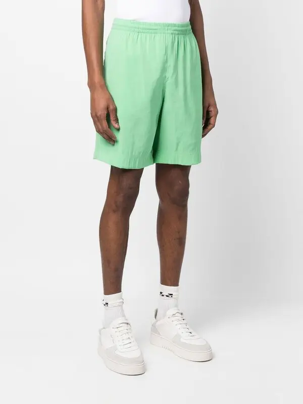 MSGM Elasticated-waistband Shorts - Green