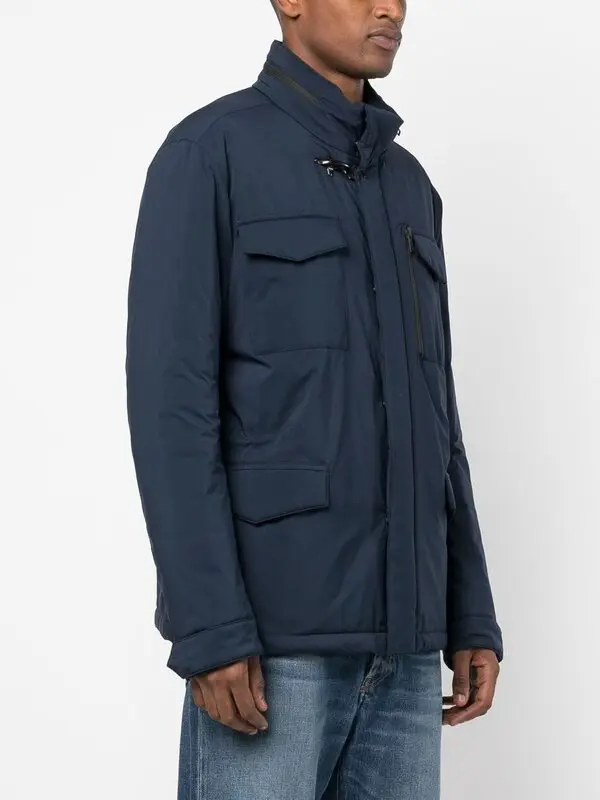 FAY Multiple-pocket Zip-up Jacket - Blue