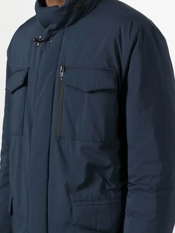 FAY Multiple-pocket Zip-up Jacket - Blue