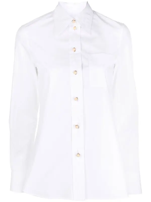 LANVIN Point-collar Cotton Shirt
