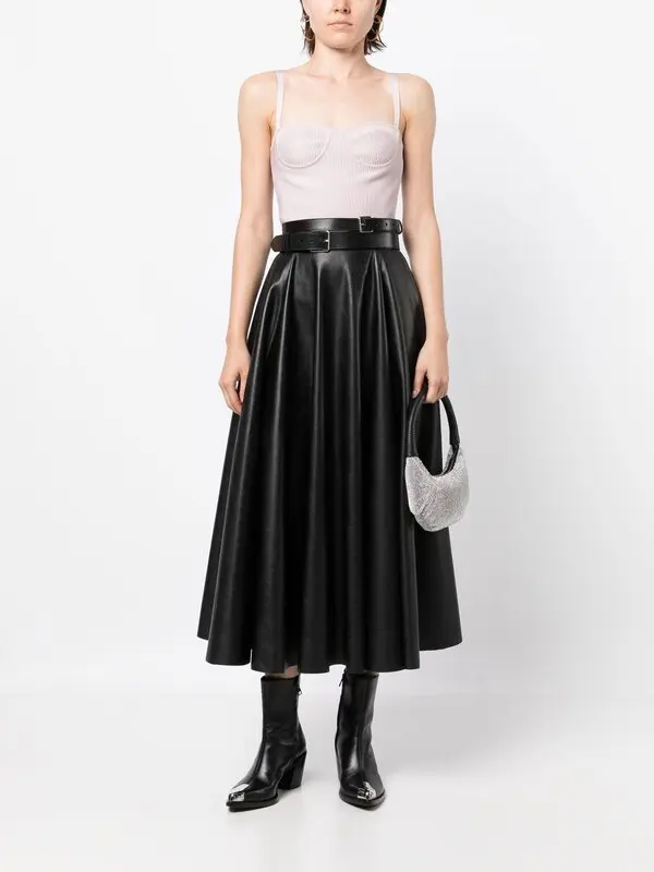 Alexander McQueen Rib-knitted Bustier Crop Top - Pink