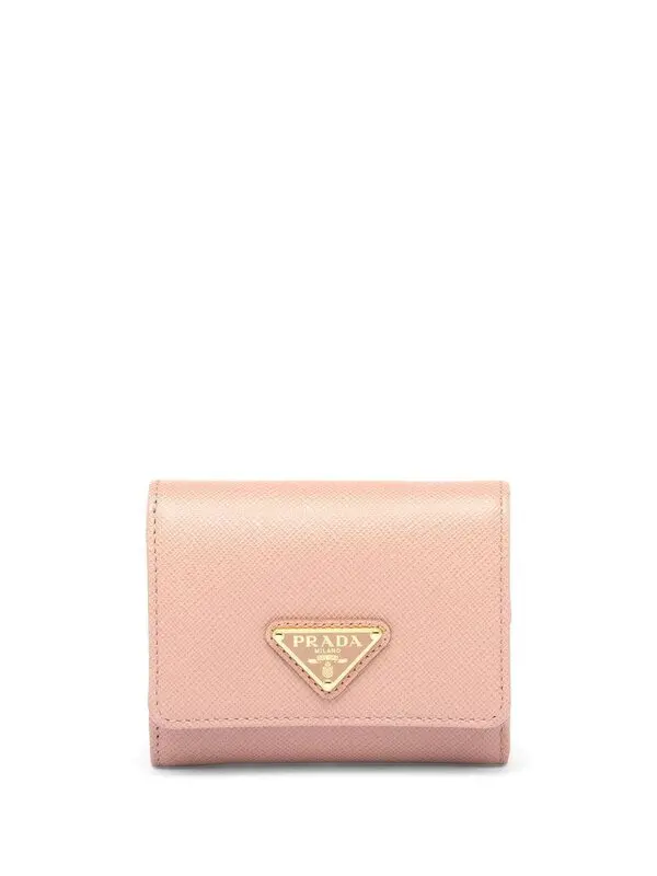 Prada Small Saffiano Leather Wallet - Pink