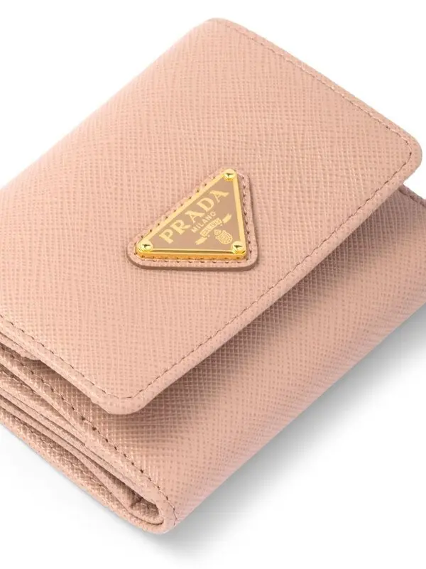 Prada Small Saffiano Leather Wallet - Pink