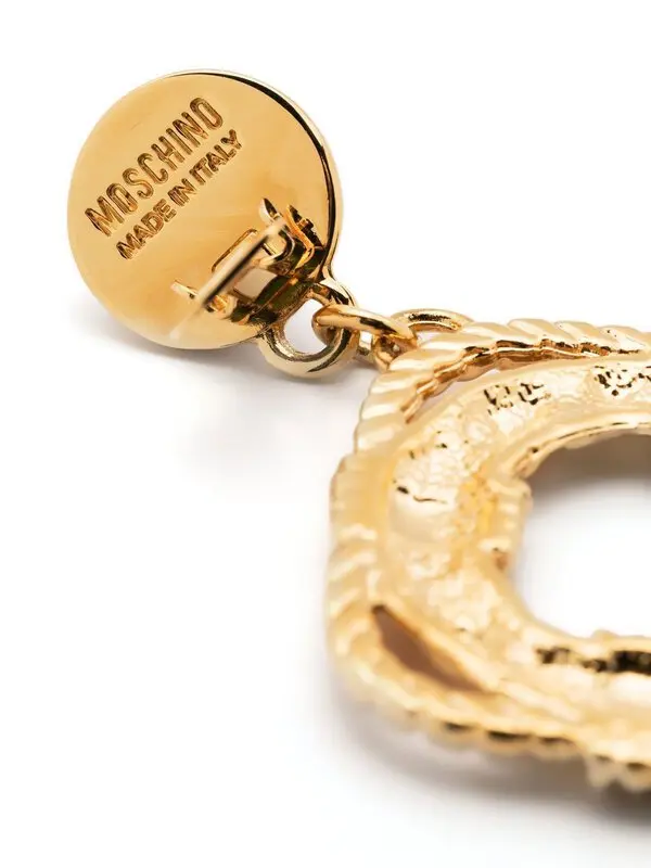 Moschino Lifebouy Pearl-detail Earrings