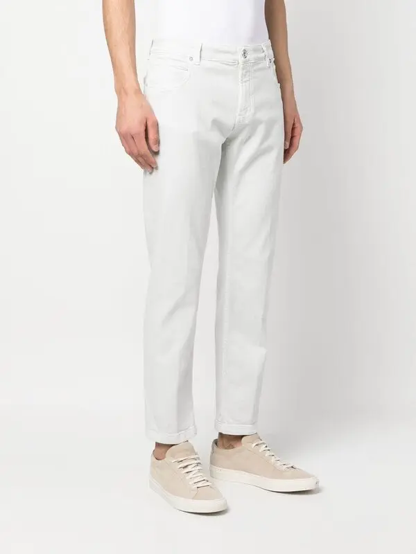 Eleventy Mid-rise Straight-leg Trousers - Grey