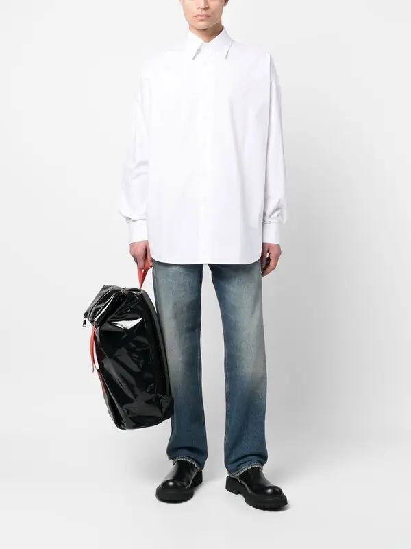 DIESEL® Embroidered-logo Detail Shirt - White
