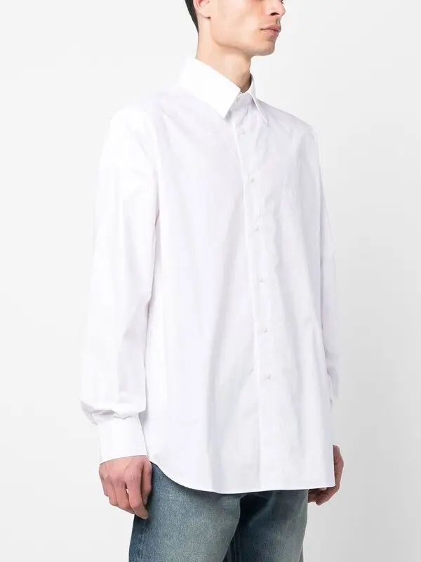 DIESEL® Embroidered-logo Detail Shirt - White