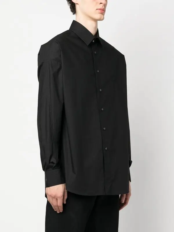 DIESEL® Embroidered-logo Detail Shirt - Black