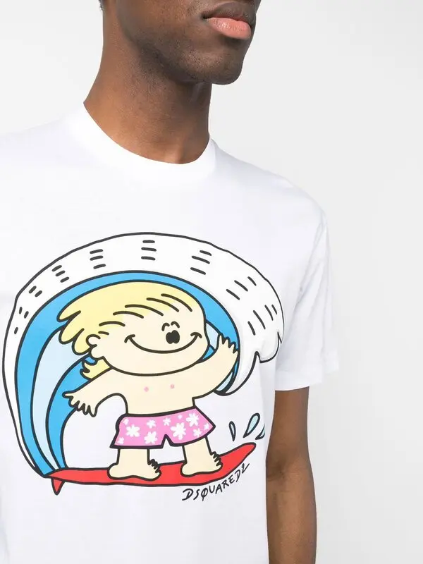 Dsquared2 Logo-print Detail T-shirt