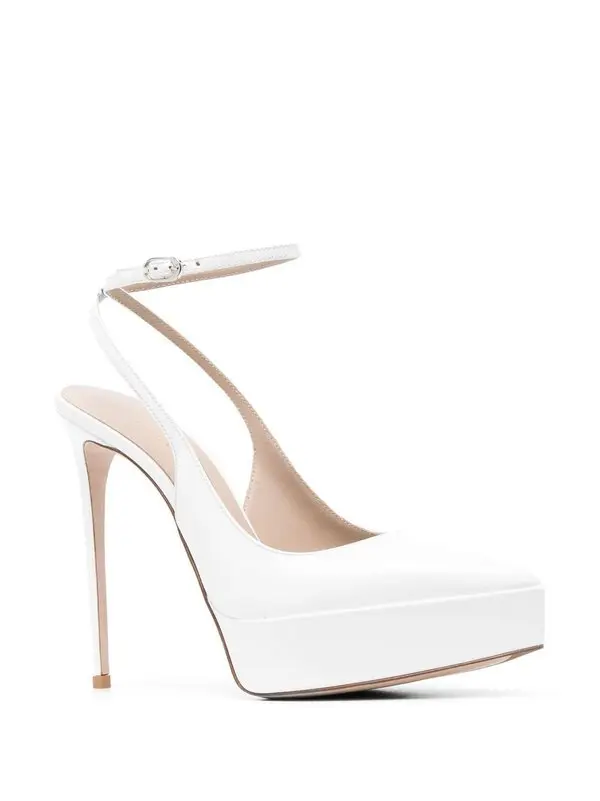 LE SILLA Uma Platform Pumps - White