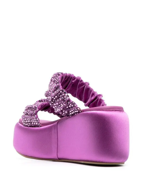 LE SILLA Aiko 85mm Embellished Sandals - Purple