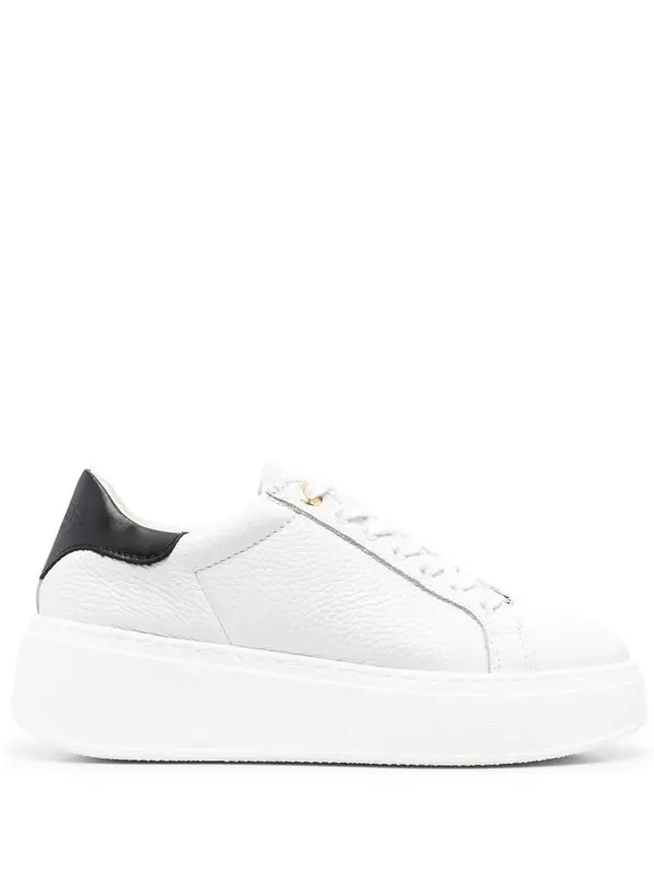 TWINSET Leather Platform Sneakers