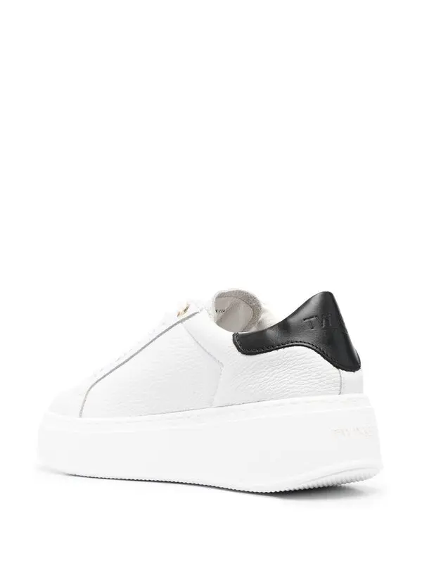 TWINSET Leather Platform Sneakers