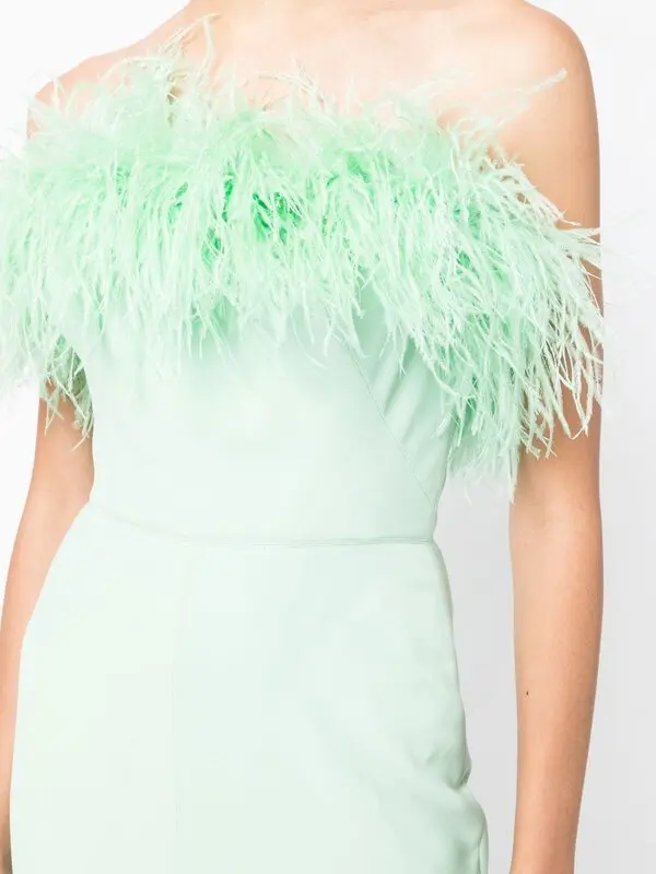 Jenny Packham Mabel Feather-trim Gown
