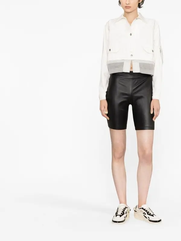 Loewe Logo-print Leather Shorts