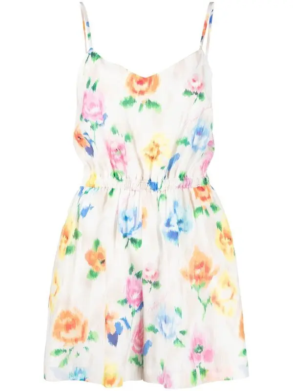 Moschino Floral-print Mini Dress - White
