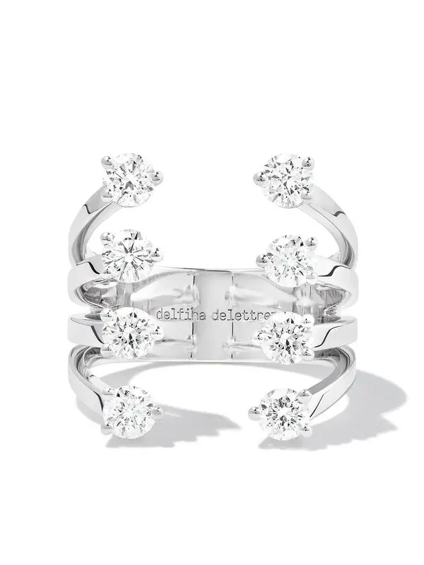 Delfina Delettrez 18kt White Gold Diamond Ring
