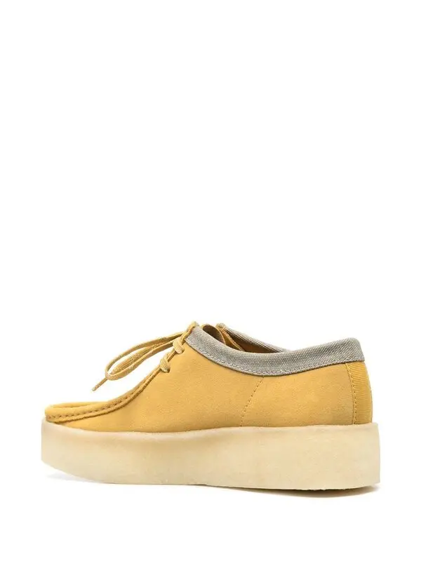 Clarks Suede Boat Shoes With Wooden Beads - Yellow