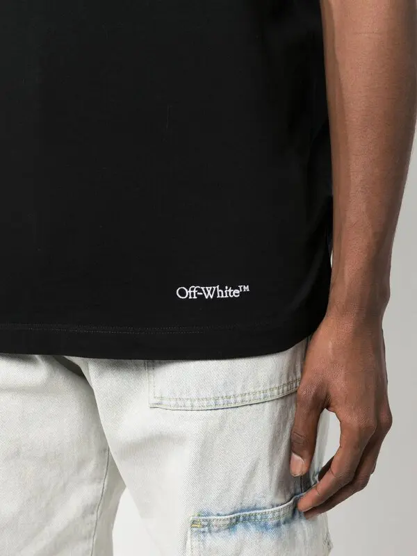 Off-White Scribble Diag Printed T-shirt - Black