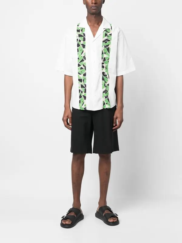 Dsquared2 Leaf-print Short-sleeve Shirt