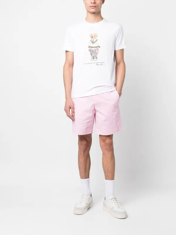 Polo Ralph Lauren Embroidered Logo Chino Shorts - Pink