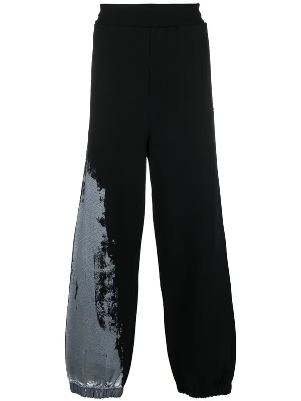 A-COLD-WALL* Abstract-print Track Pants - Black