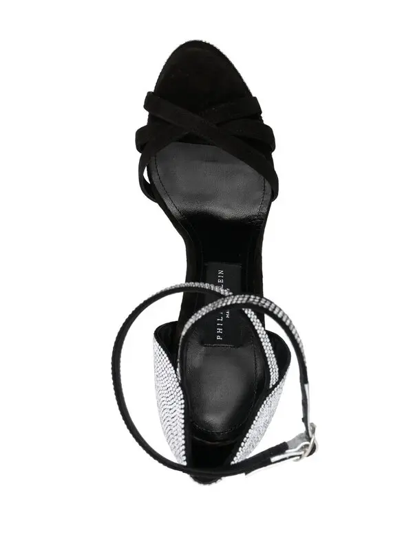 Philipp Plein 160mm Crystal-embellished Platform Sandals