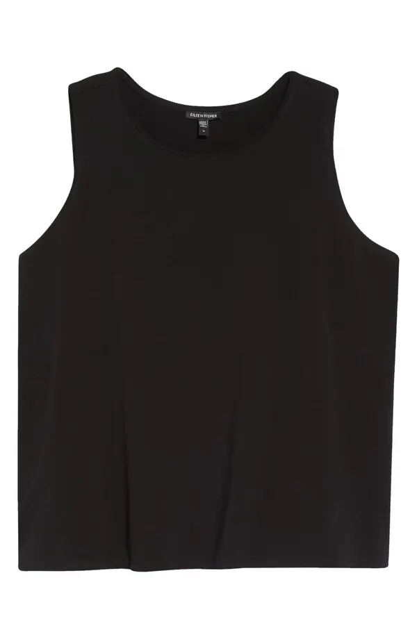 Eileen Fisher Stretch Jersey Tank - Black