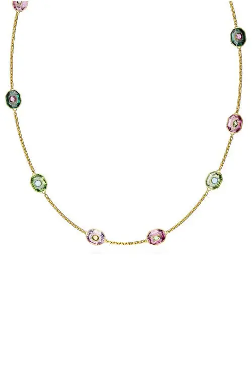 SWAROVSKI Chroma Crystal Station Necklace