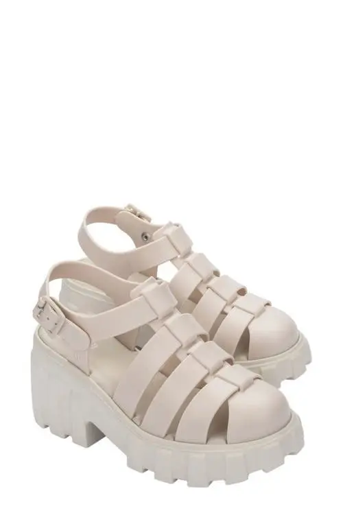 Melissa Megan Platform Fisherman Sandal - Beige