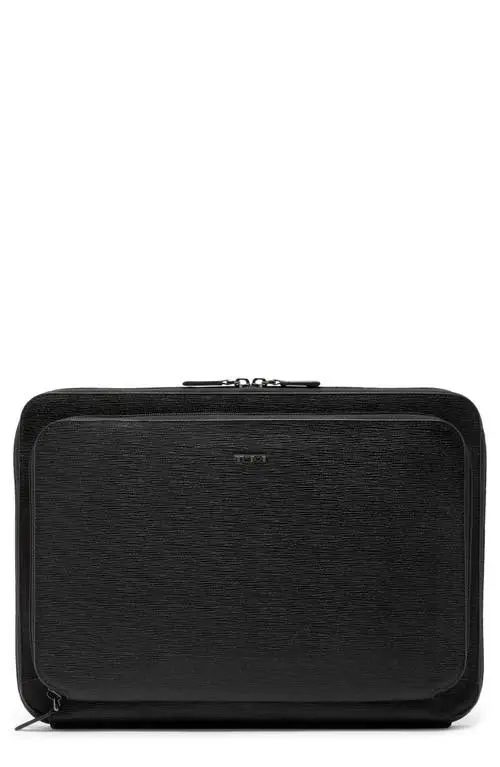 Tumi Nassau Laptop Portfolio - Black Embossed